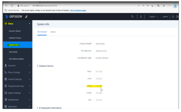 Configuração Completa do GRP2602W
