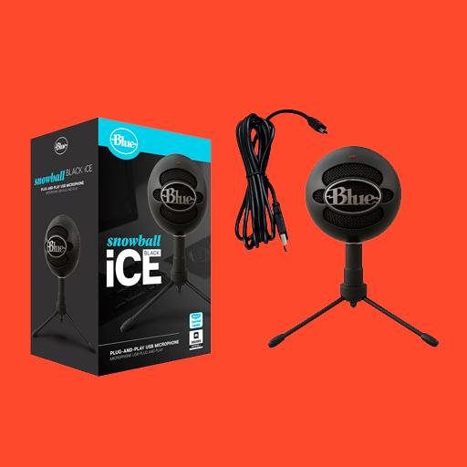 BLUE SNOWBALL ICE USB MIC BLACK LOGITECH【Oferta em Nov】