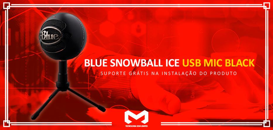 BLUE SNOWBALL ICE USB MIC BLACK LOGITECH【Oferta em Nov】